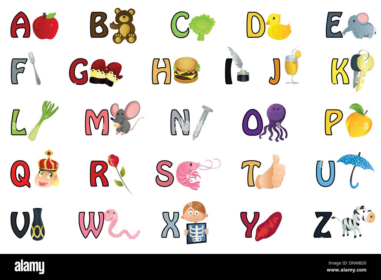 Alphabet Stock Vector Images - Alamy