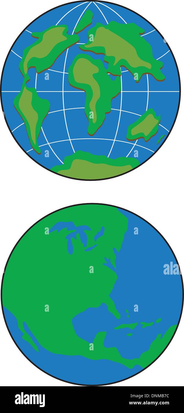 Africa globe Stock Vector Images - Alamy