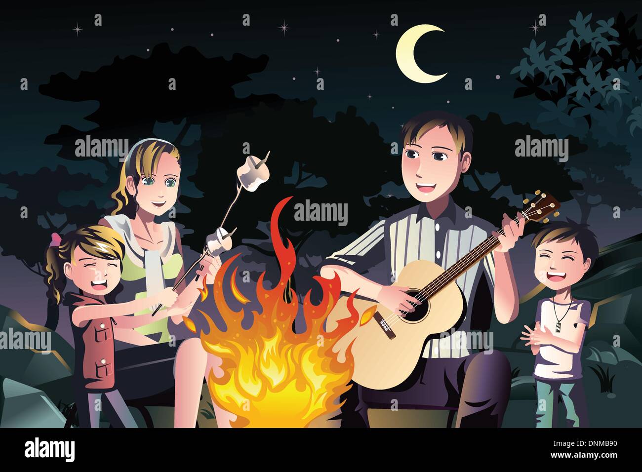 Bonfire night family hi-res stock photography and images - Alamy