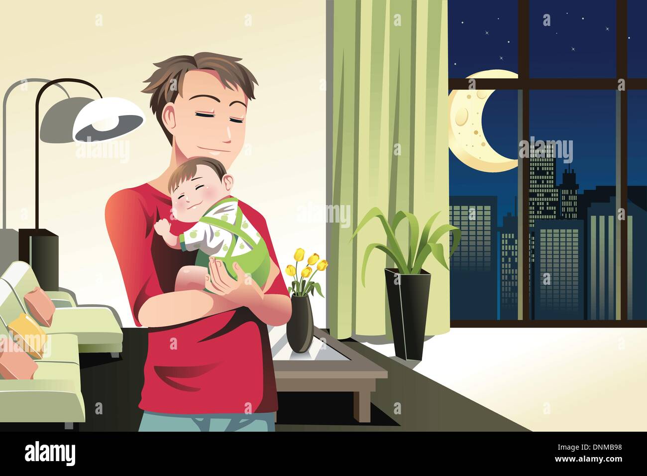 Dad and son drawing hi-res stock photography and images - Alamy