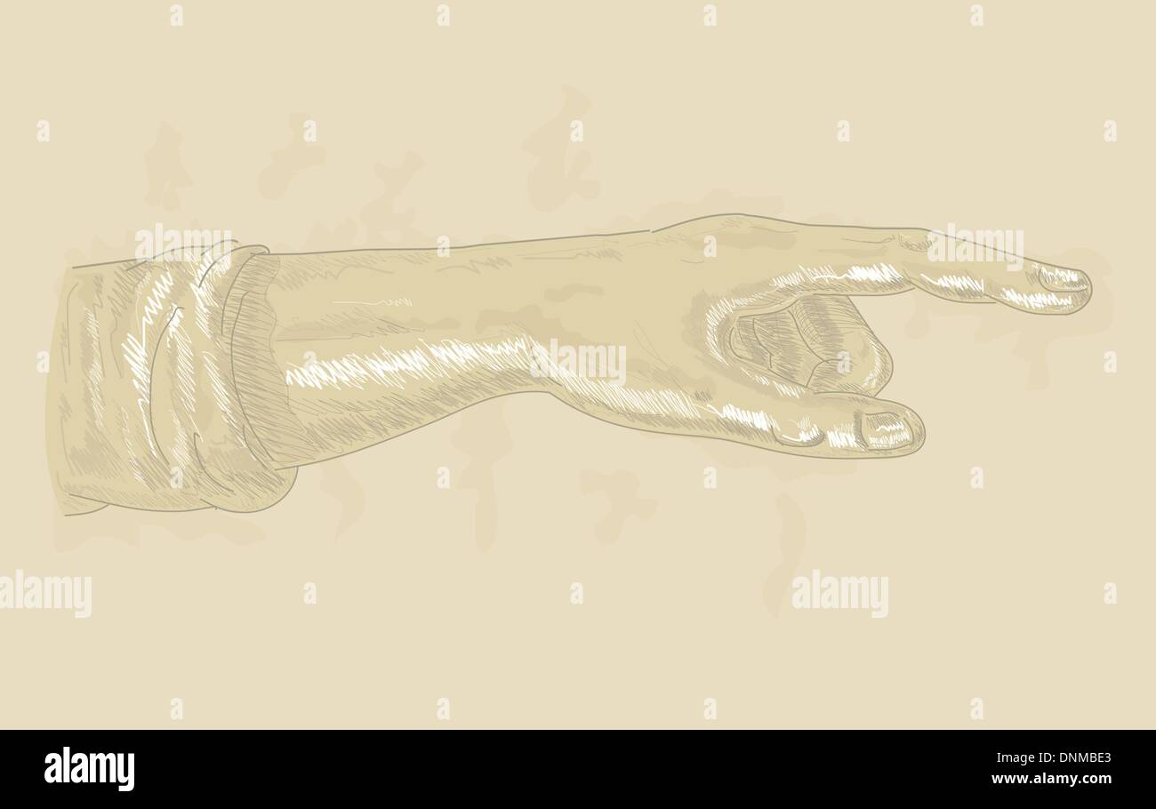 Hand pointing drawing hi-res stock photography and images - Alamy