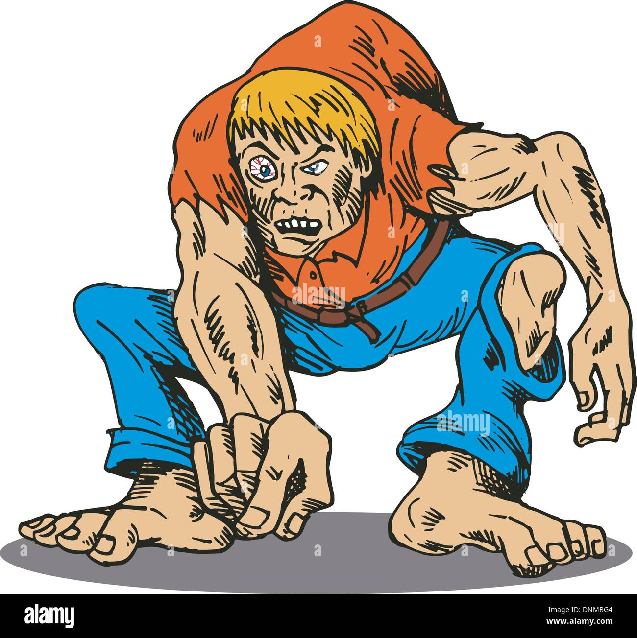 Hunchback man hi-res stock photography and images - Alamy