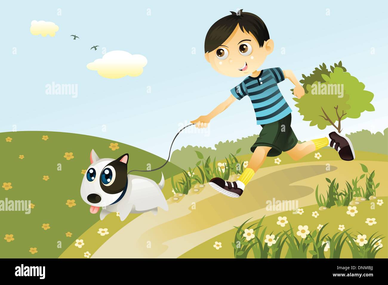 Boy drawing dog hi-res stock photography and images - Alamy