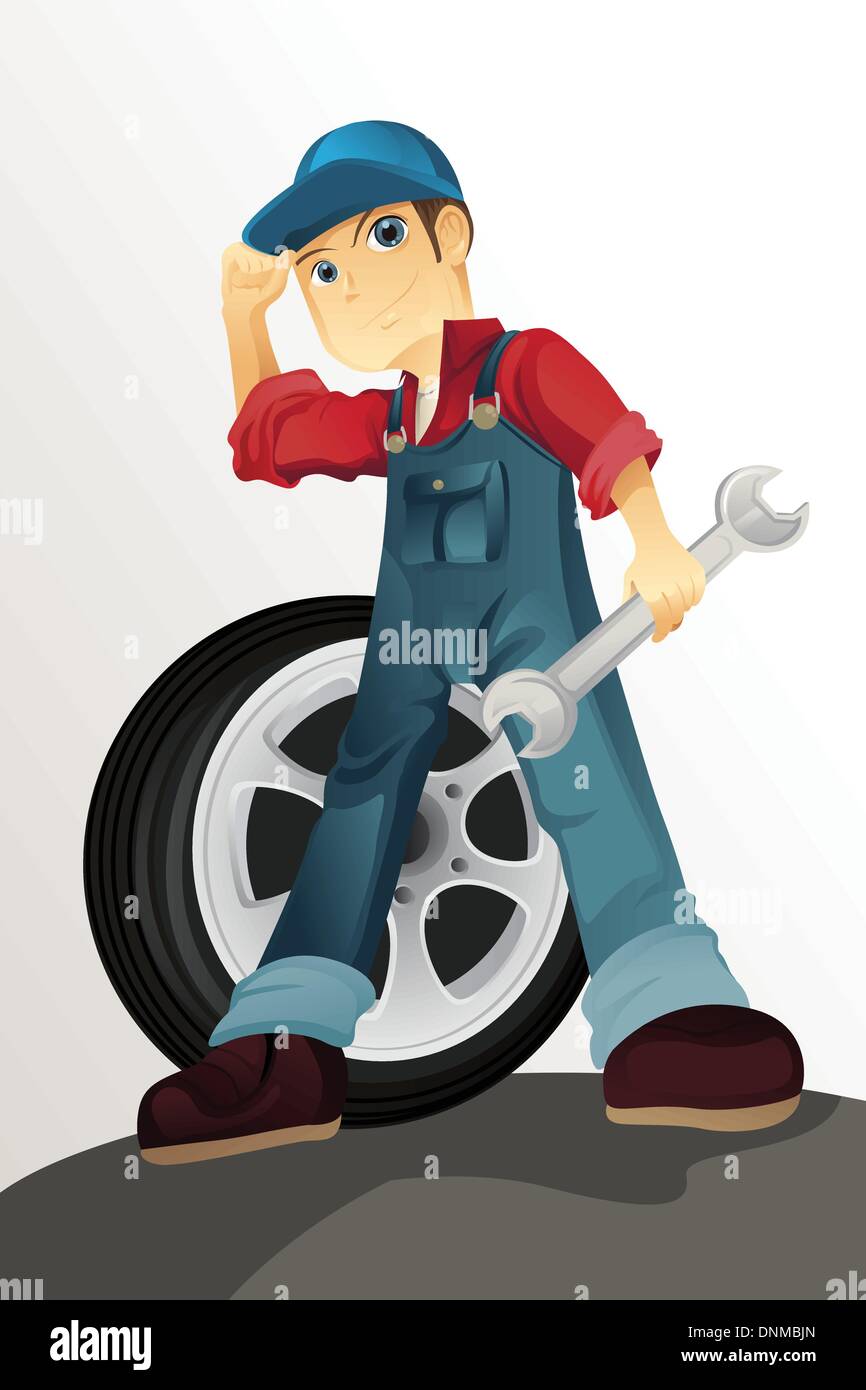 Mechanic vector vectors hi-res stock photography and images - Alamy