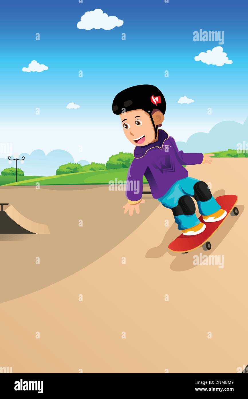 Skateboard Stock Vector Images - Alamy