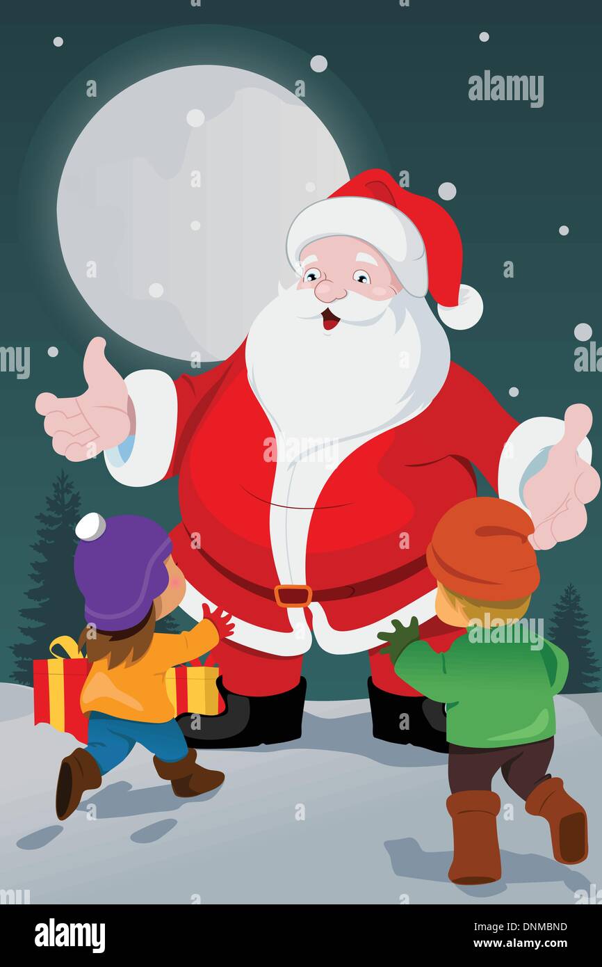 Santa Claus Drawing For Children