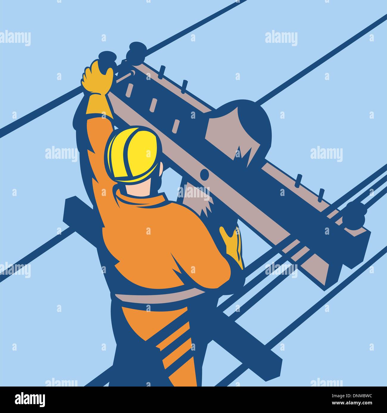 Lineman Stock Vector Images - Alamy