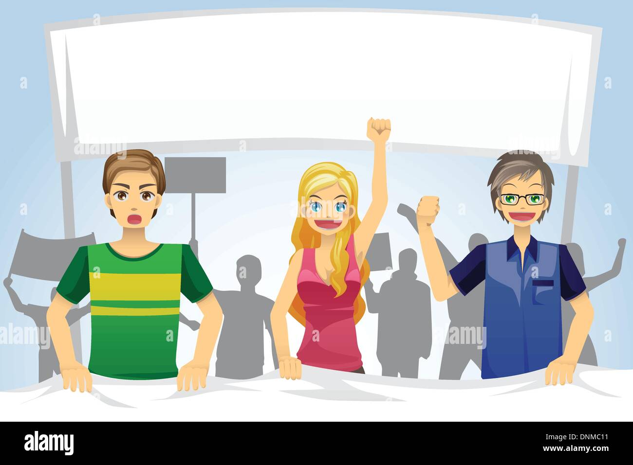 Protesting demo placard Stock Vector Images - Alamy