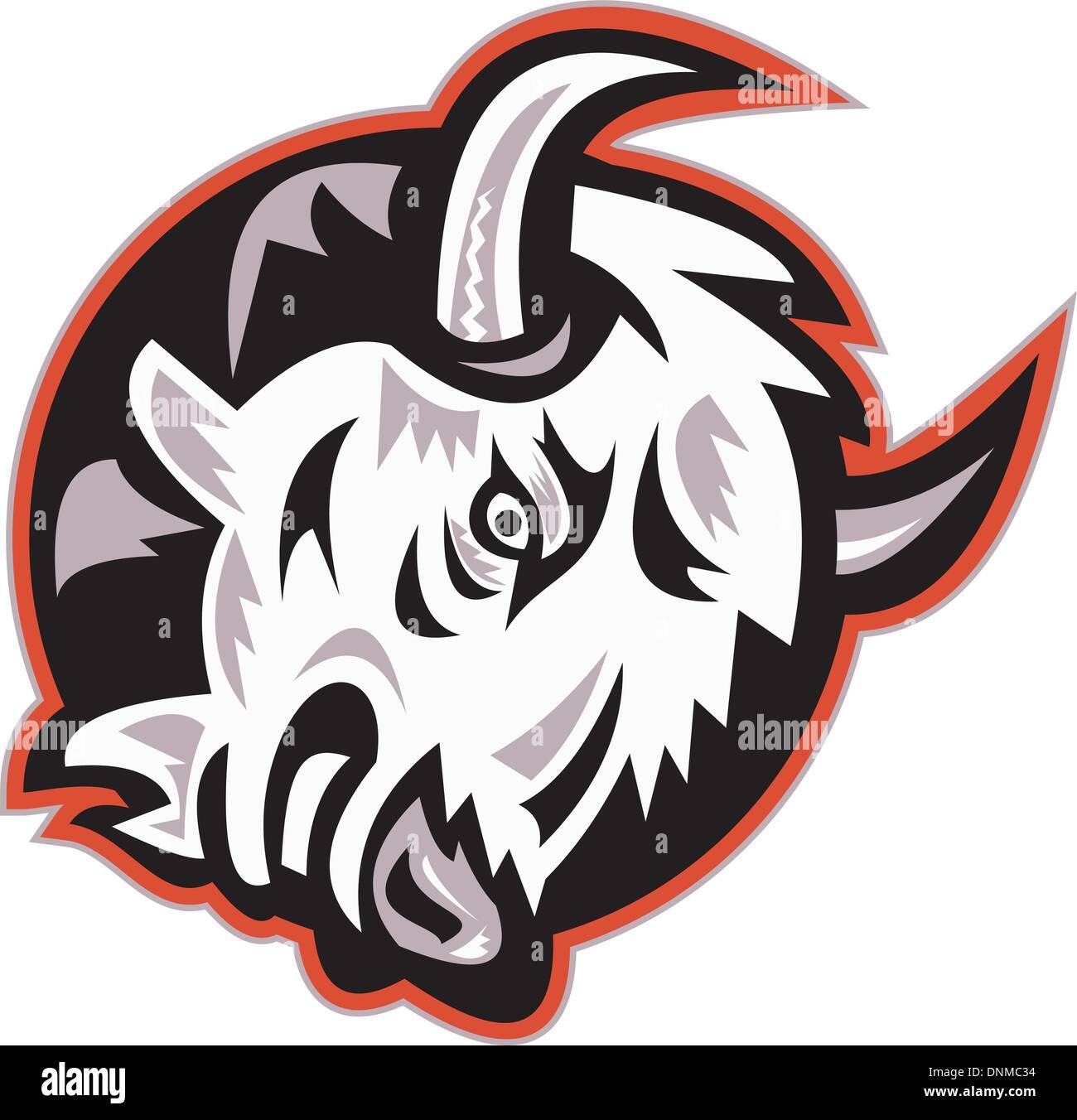 Attacking bison Stock Vector Images - Alamy