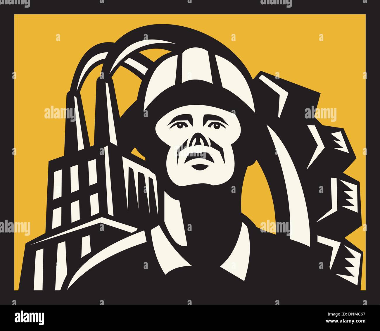 Smoke stack worker Stock Vector Images - Alamy