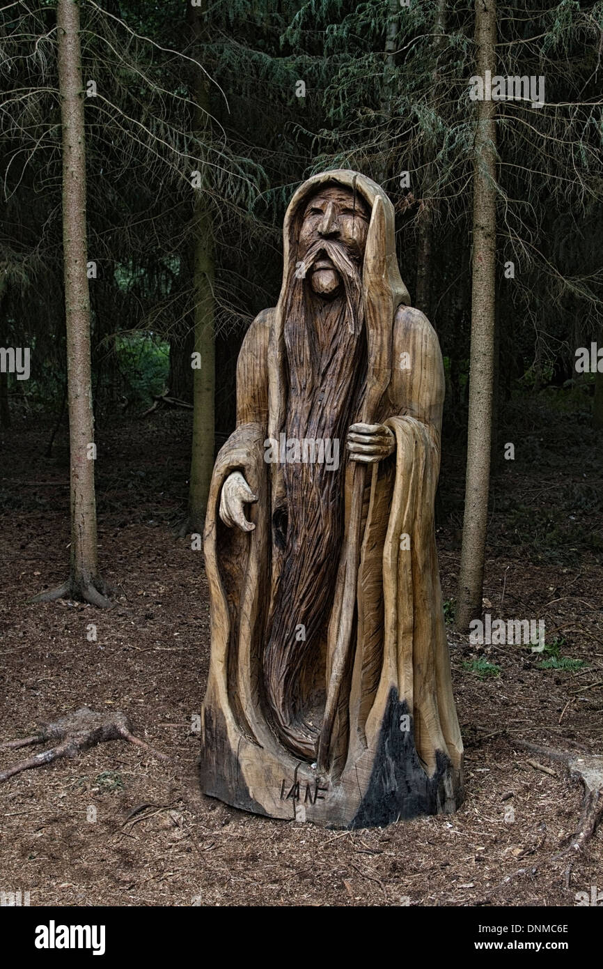Old man wood carving hi-res stock photography and images - Alamy