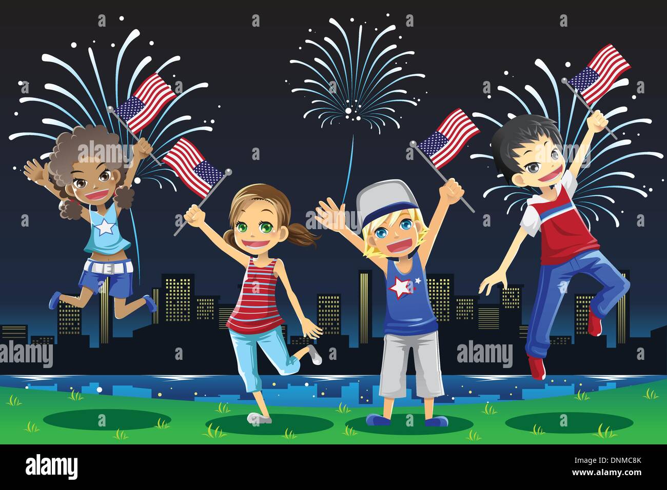 Kids united Stock Vector Images - Alamy