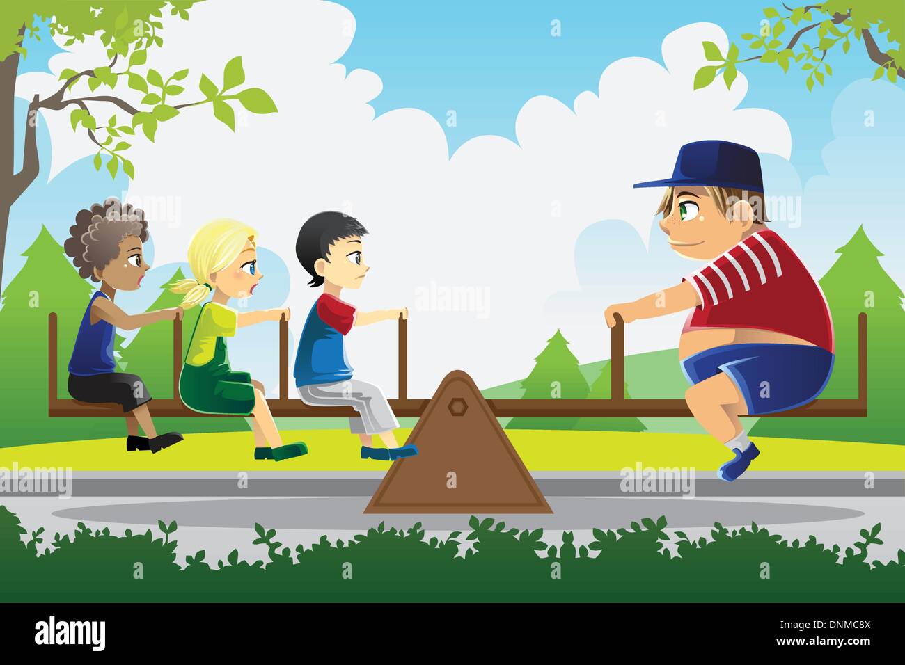 Seesaw see saw hi-res stock photography and images - Alamy