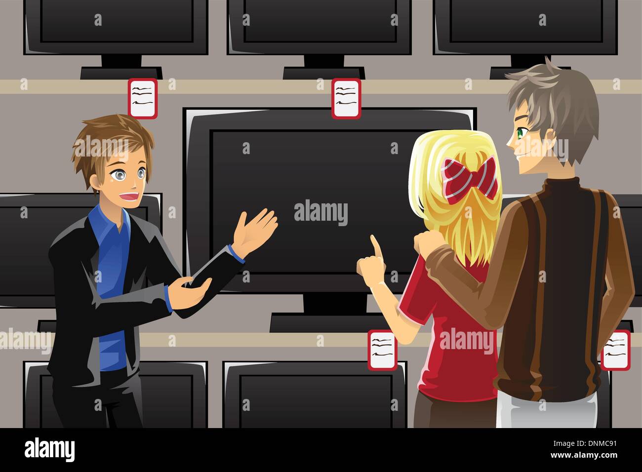 Tv salesman Stock Vector Images - Alamy