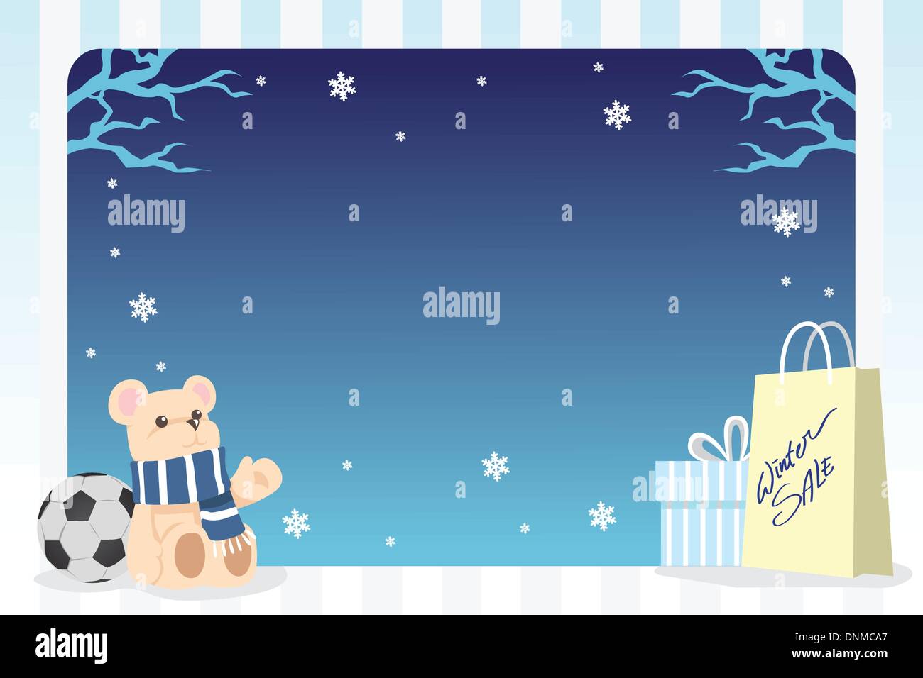A vector illustration of winter shopping background Stock Vector Image ...