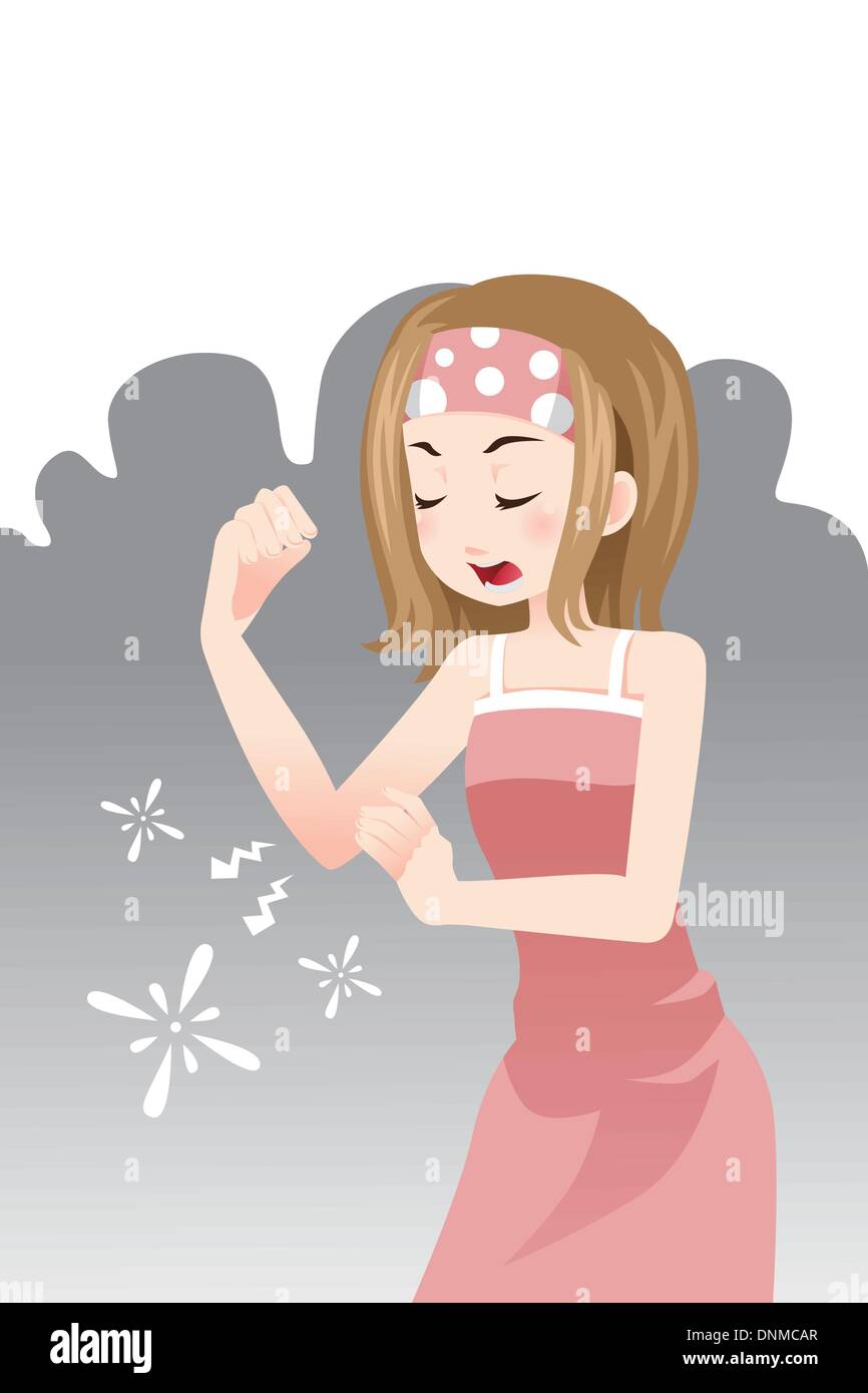 Scraped Elbow Cartoon