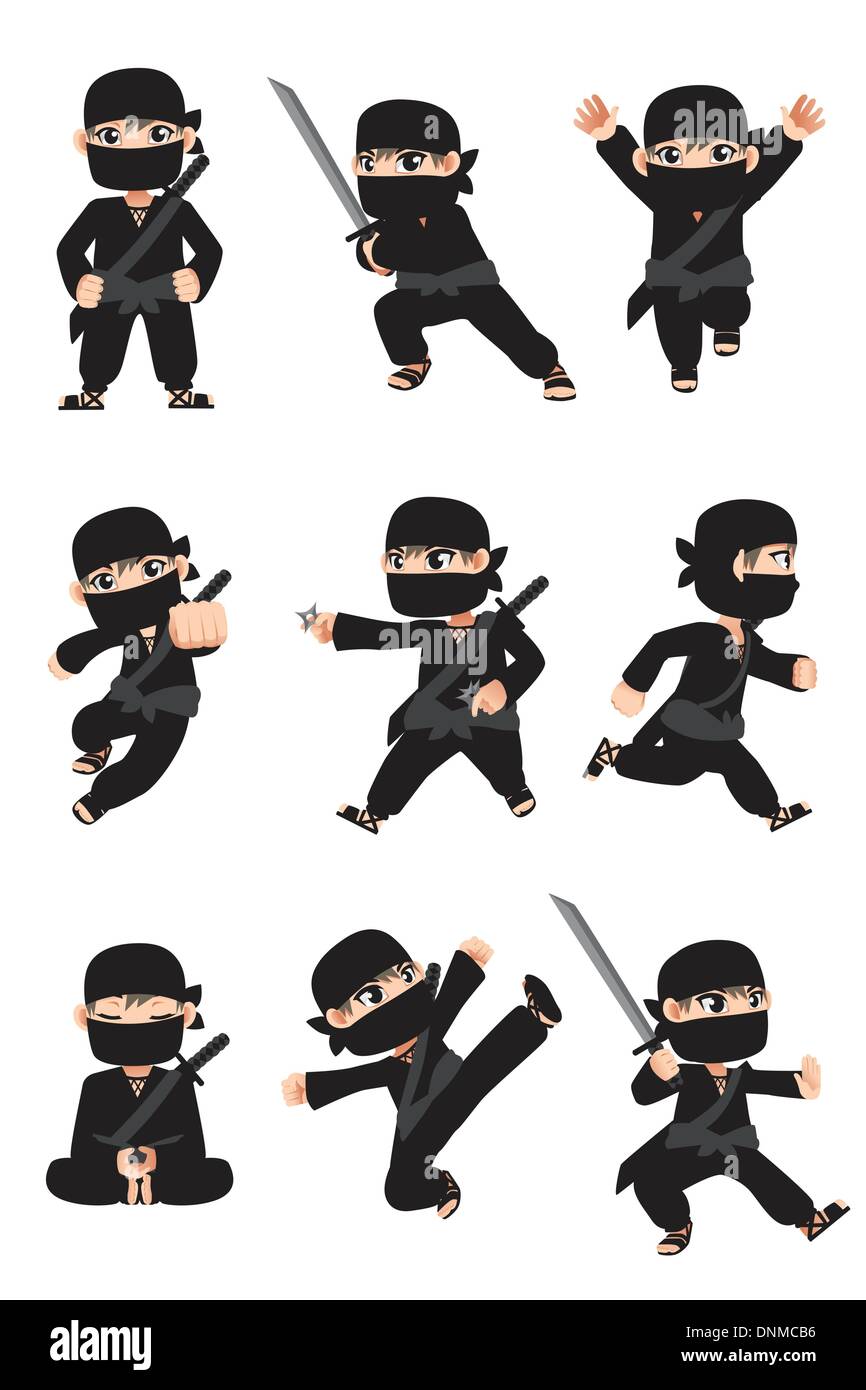 Ninja Cut Out Stock Images & Pictures - Alamy