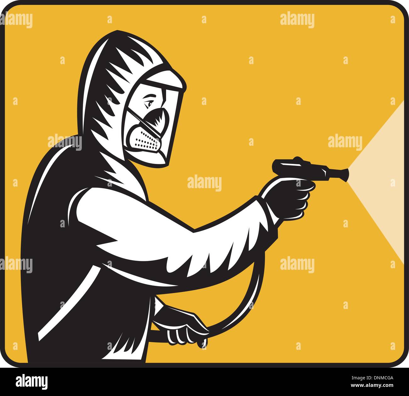 Man spraying pesticide Stock Vector Images - Alamy