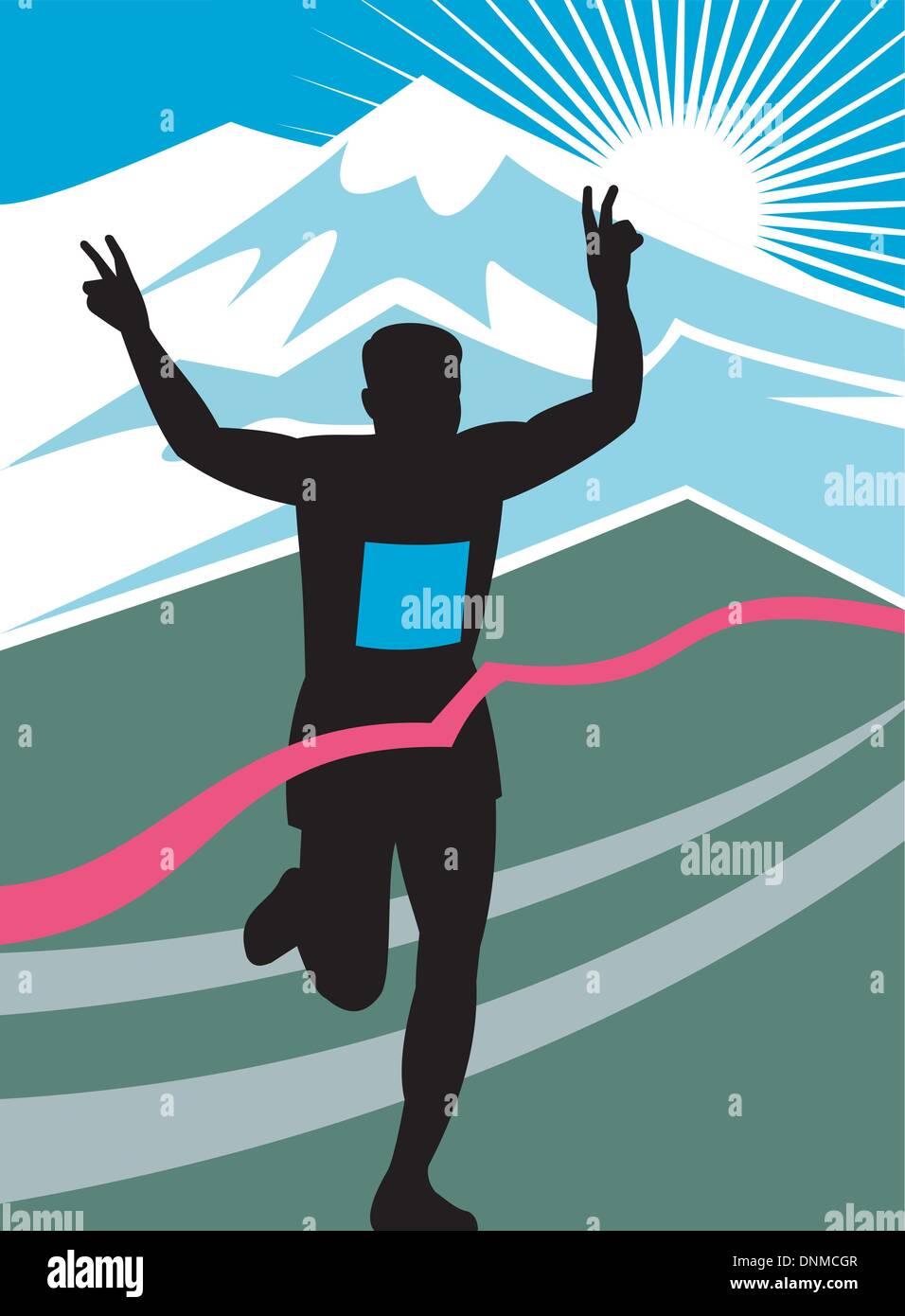 Marathon Runner Clip Art Silhouette