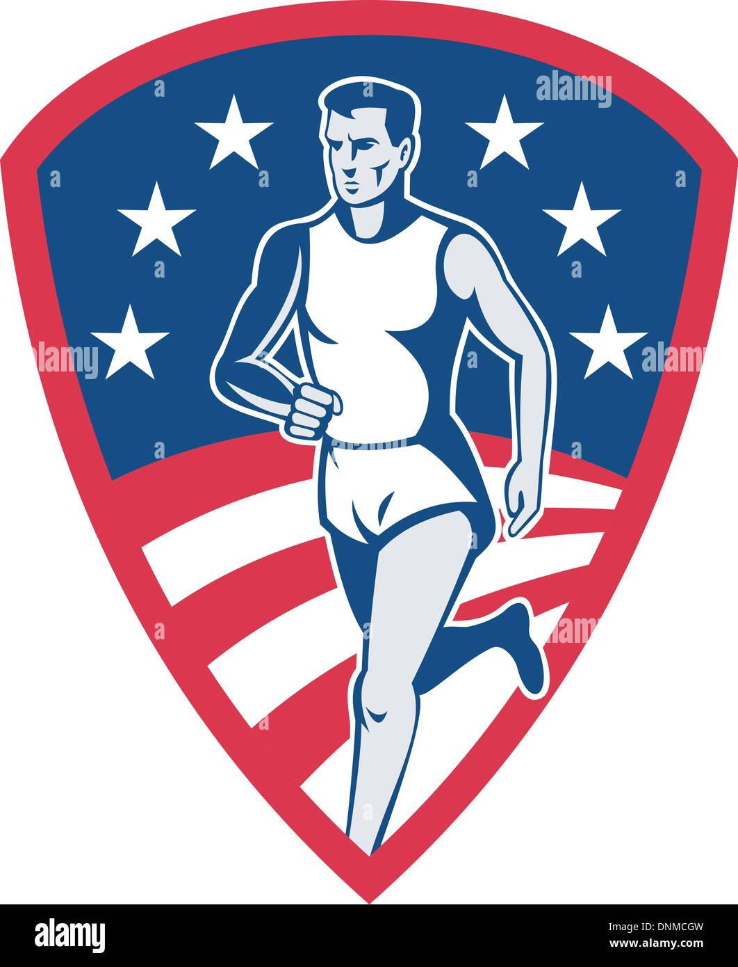 American athlete Stock Vector Images - Alamy