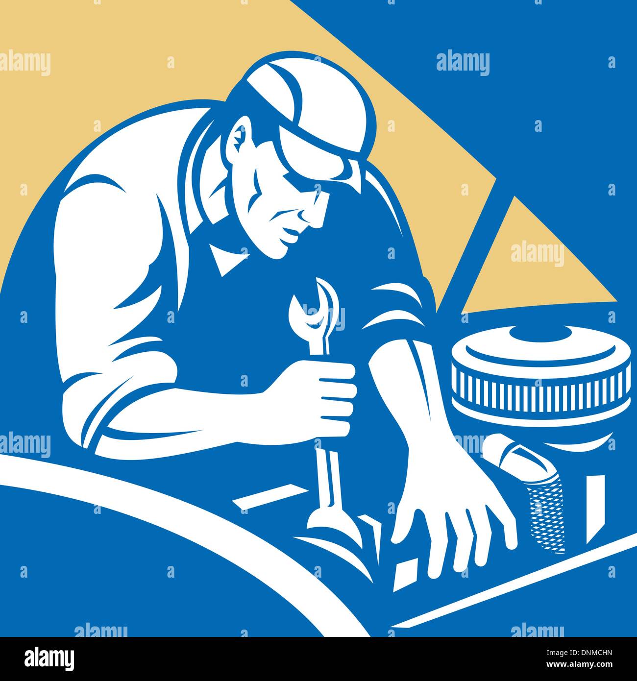 illustration of a Automobile car repair mechanic with spanner set ...