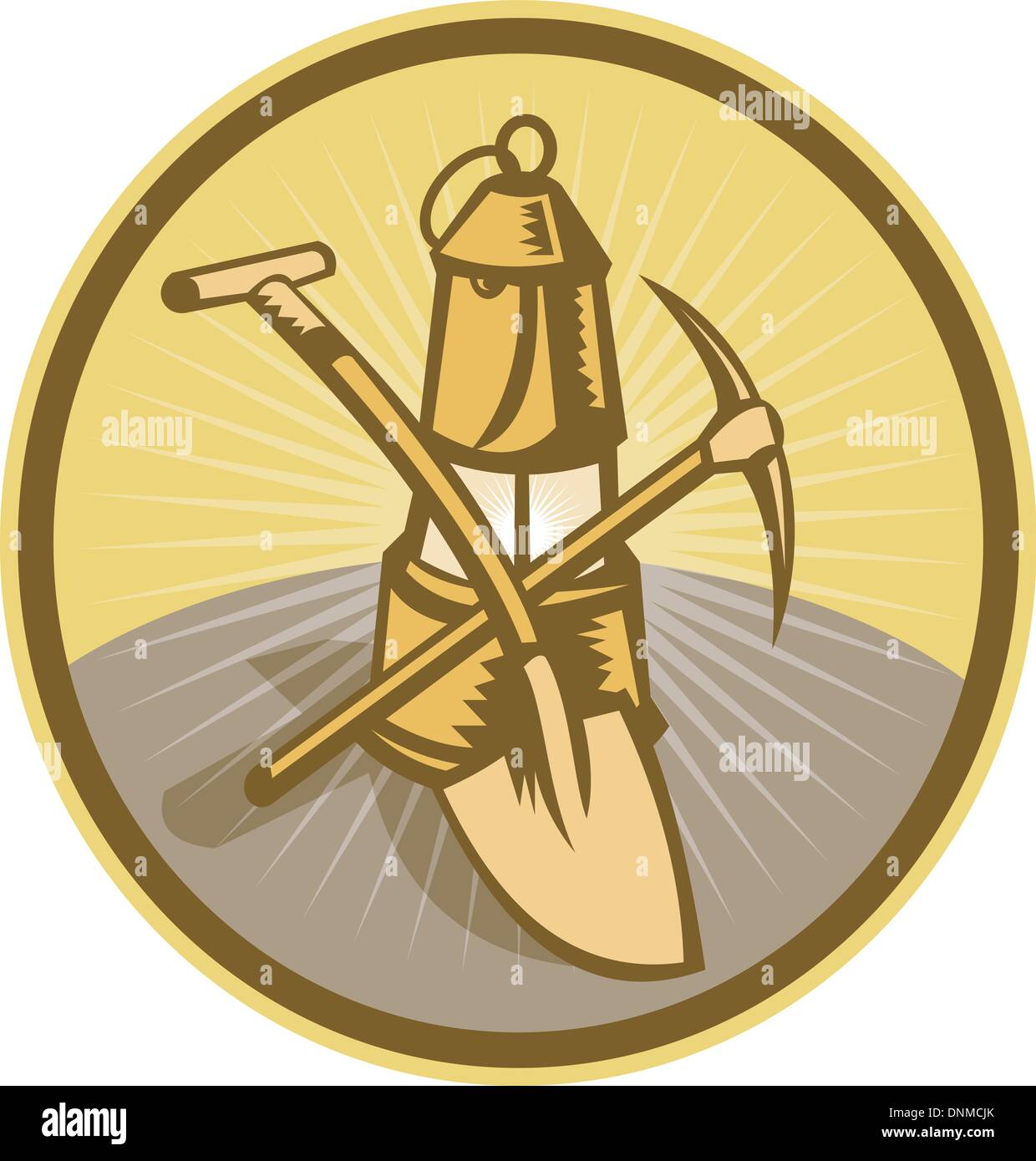 Miners lamp Stock Vector Images - Alamy