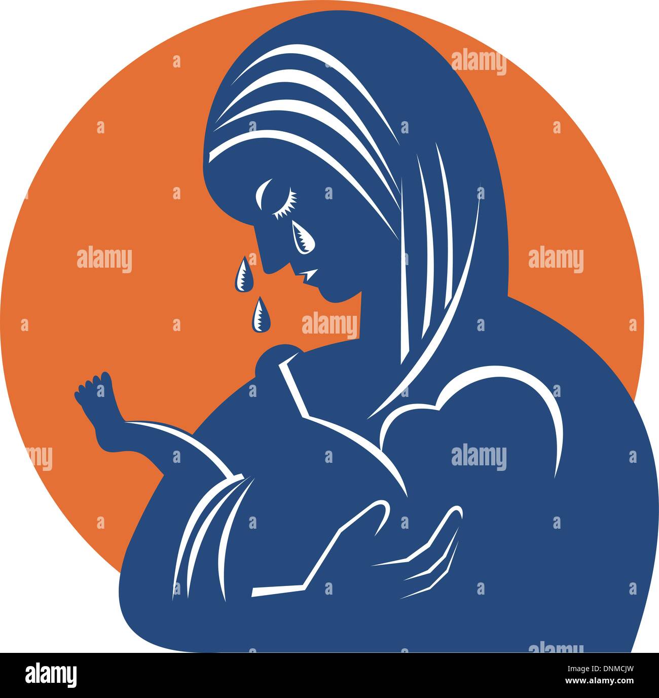 Child tears mother Stock Vector Images - Alamy