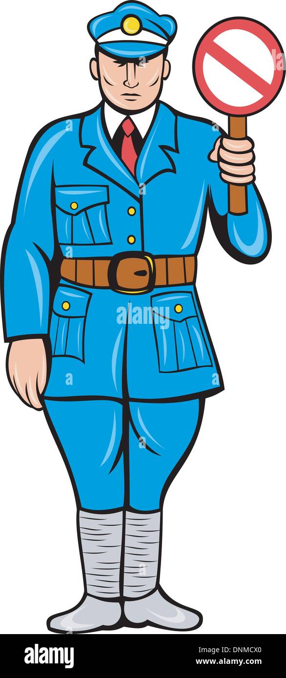 Police stop retro Stock Vector Images - Alamy
