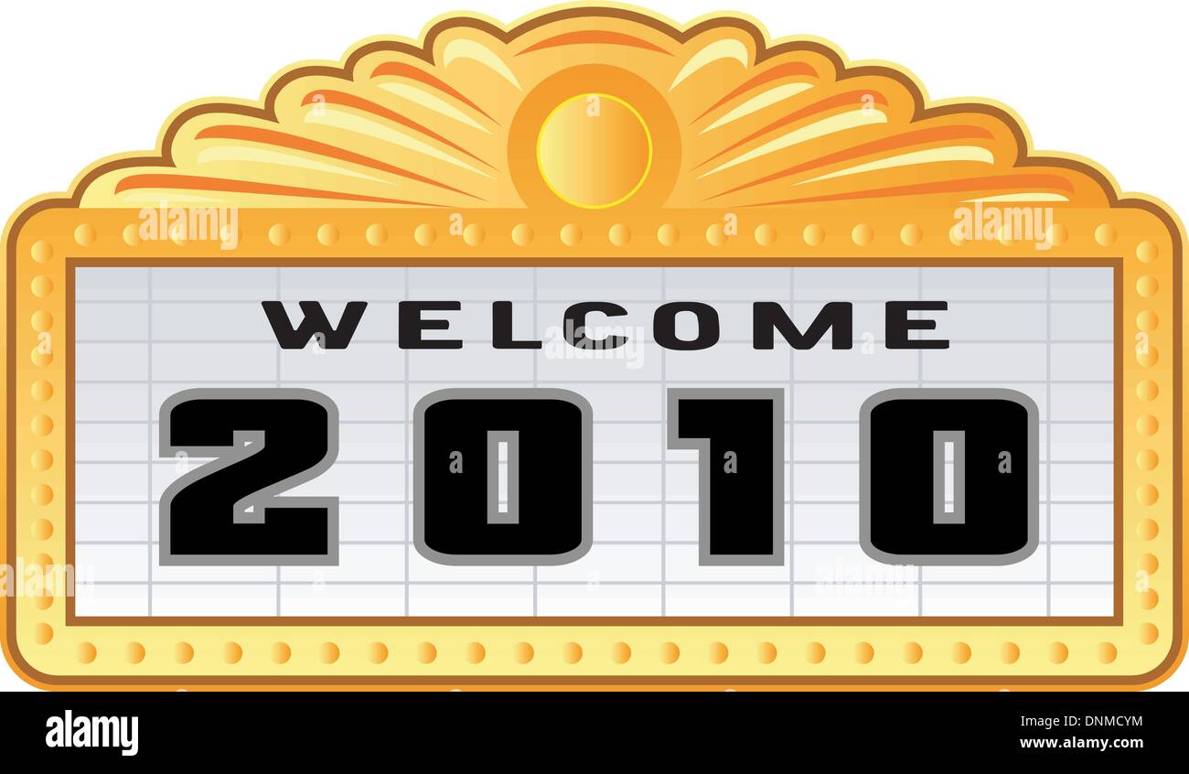 illustration on the new year 2010 Stock Vector Image & Art - Alamy