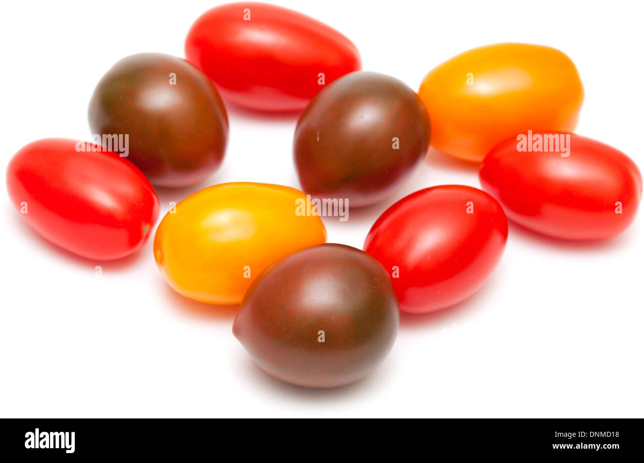 Red mini plum tomatoes hi-res stock photography and images - Alamy