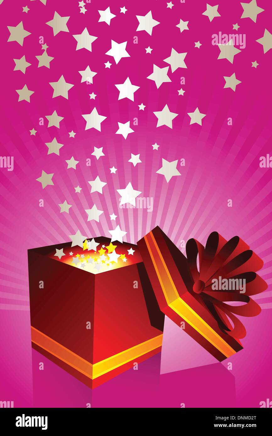 A vector illustration of an opened gift box Stock Vector Image & Art ...