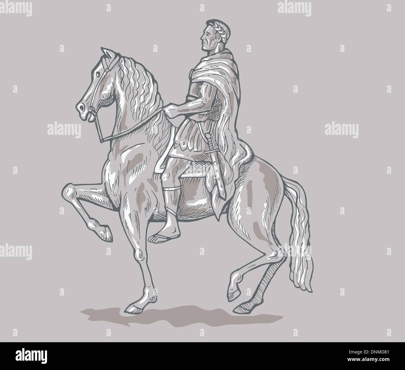 Man riding pony Stock Vector Images - Alamy