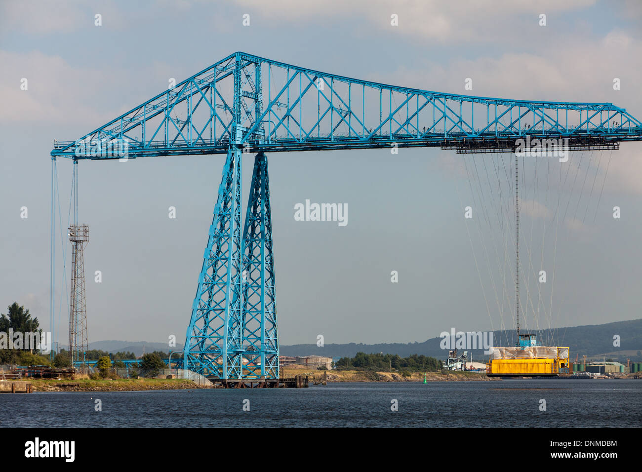 Transporter Bridge and Carriage, River Tees,Teesside, England Stock ...