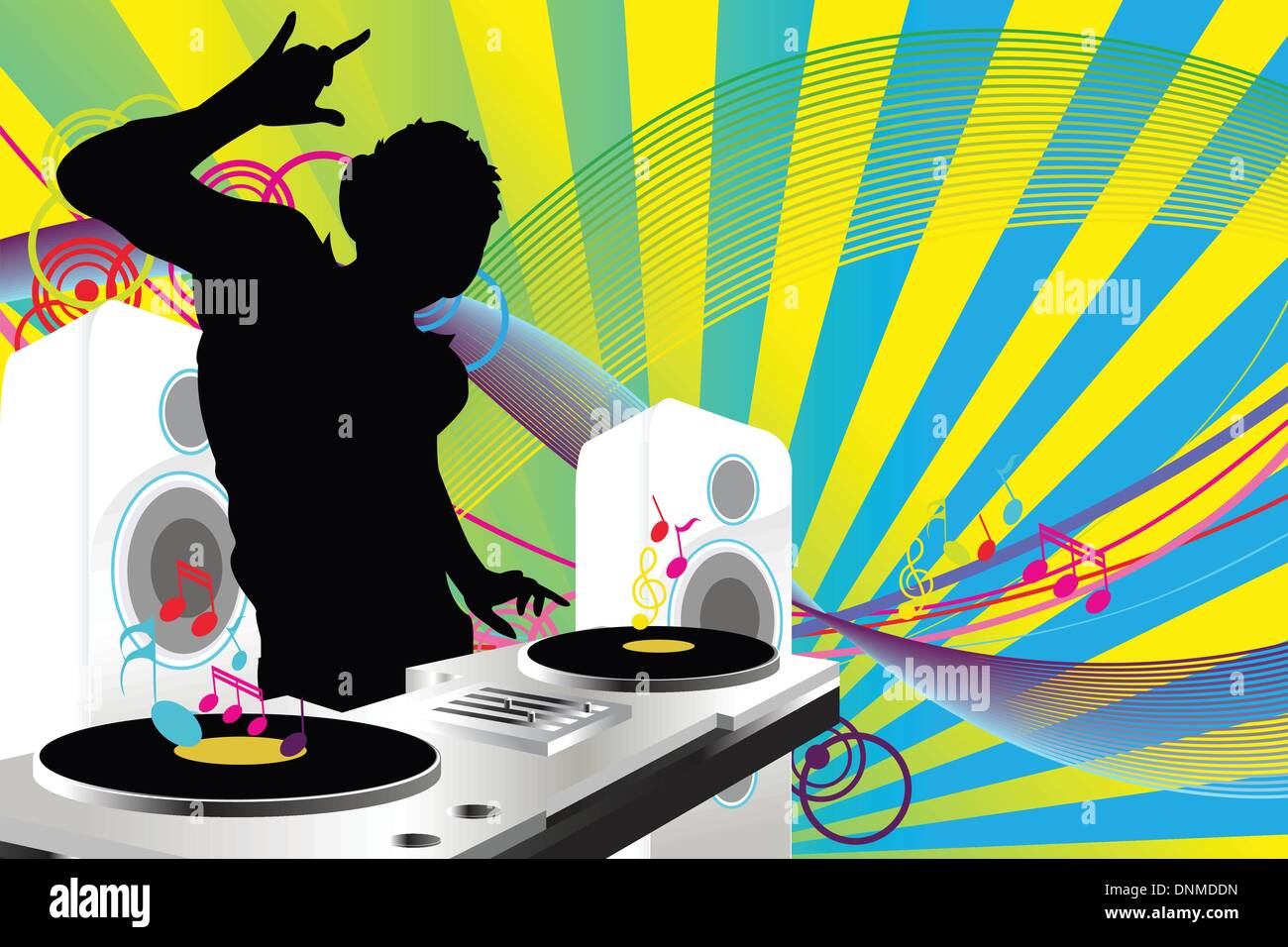 Dance music vector vectors hi-res stock photography and images - Alamy