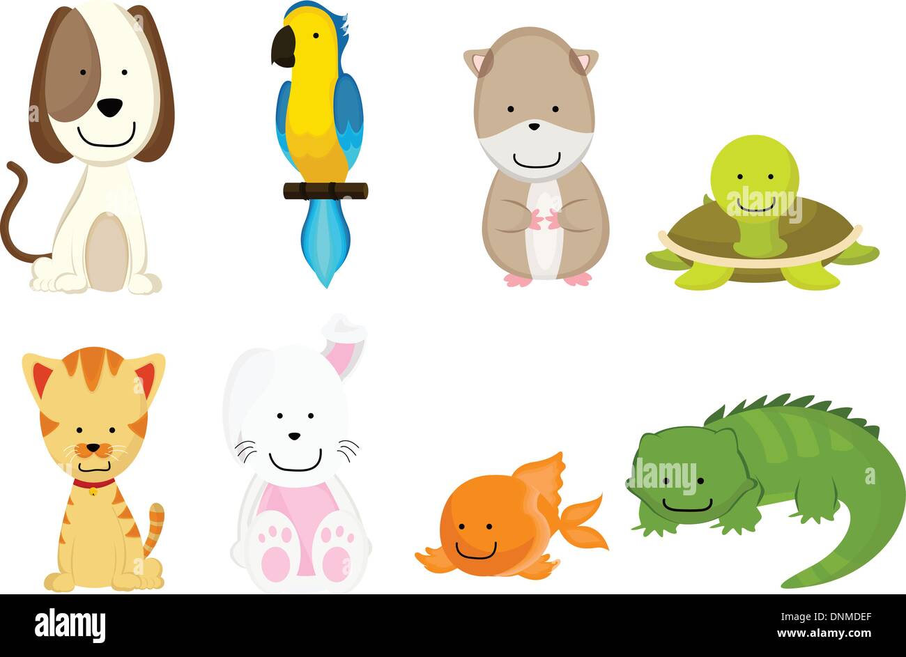 A vector illustration of pets cartoon Stock Vector Image & Art - Alamy