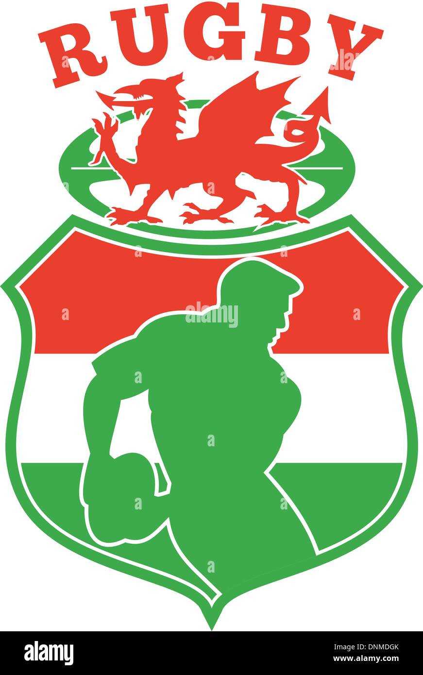 Rugby player silhouette hi-res stock photography and images - Alamy