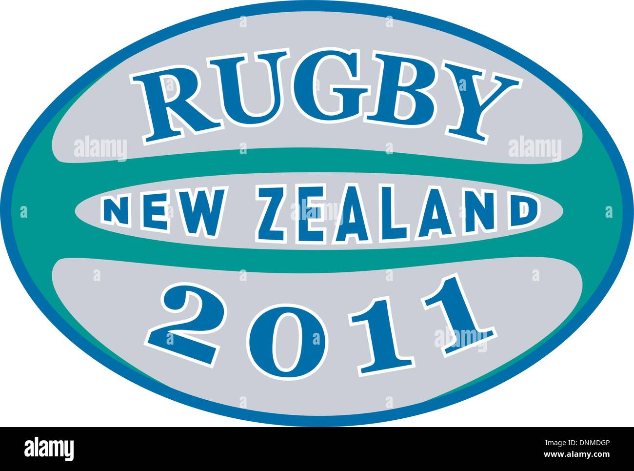 illustration of a rugby ball with words "rugby 2011 new zealand Stock ...