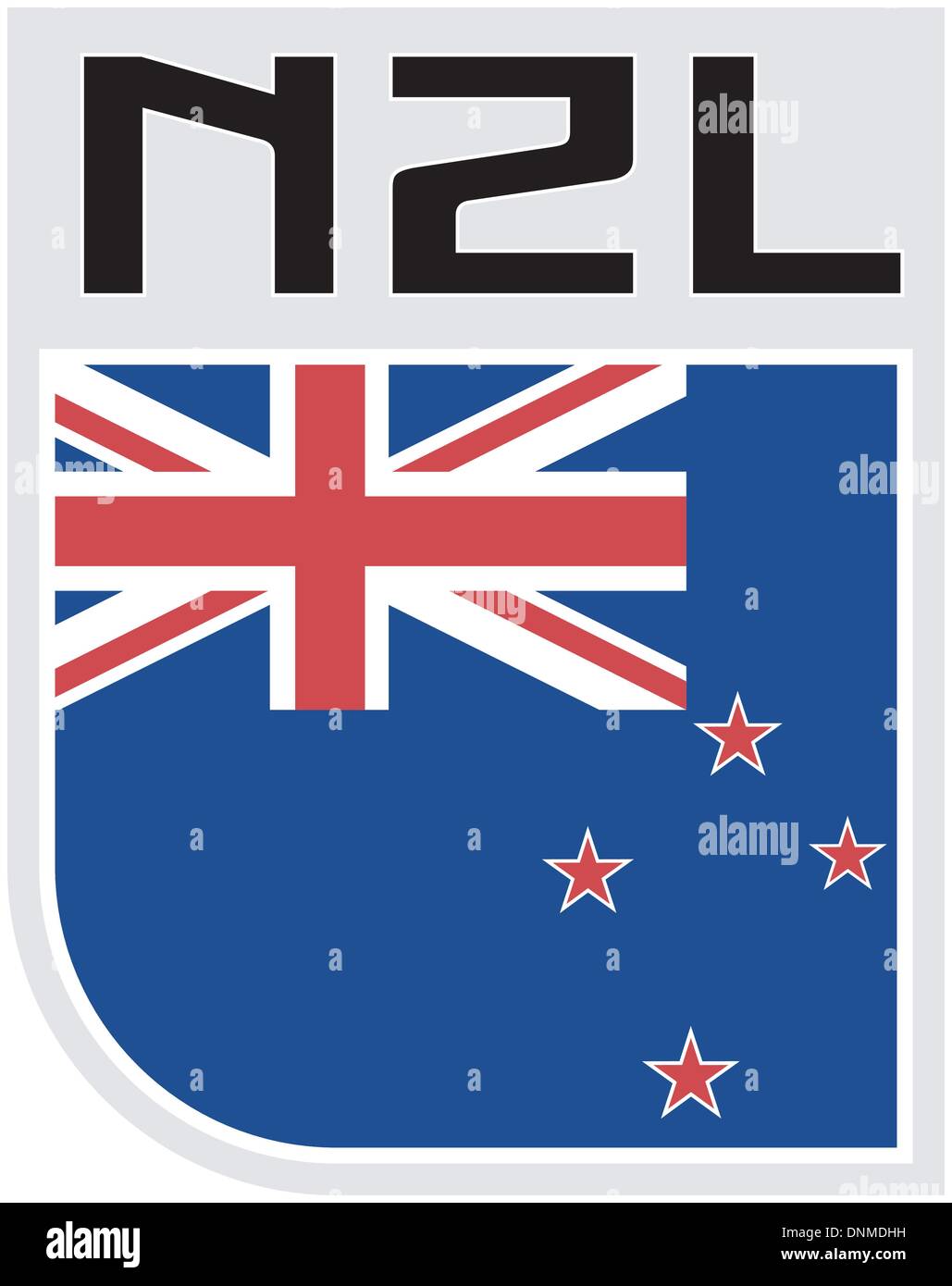 Illustration an icon of the Flag of New Zealand icon Stock Vector Image ...
