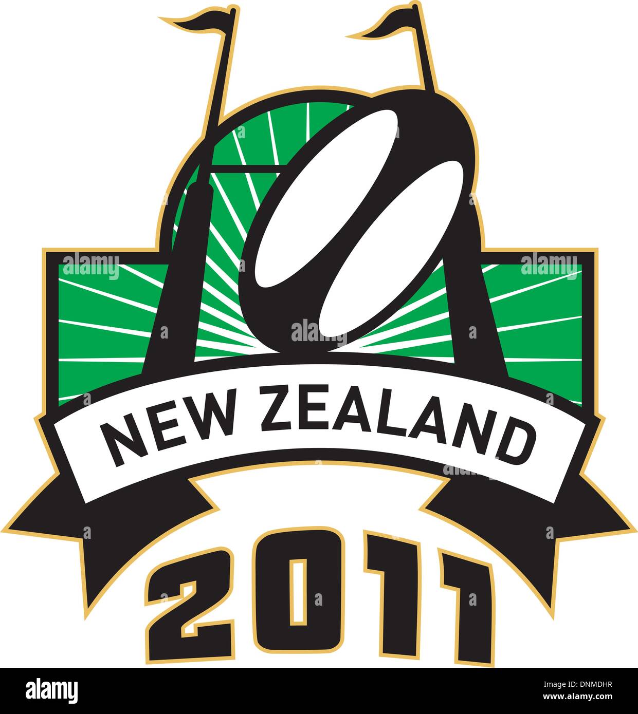 Rugby union goal post Stock Vector Images - Alamy