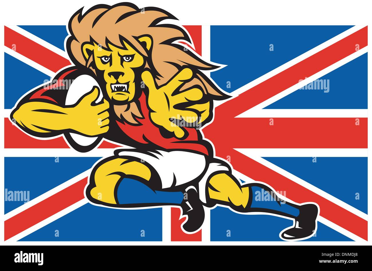 Vector illustration cartoon rugby player High Resolution Stock ...