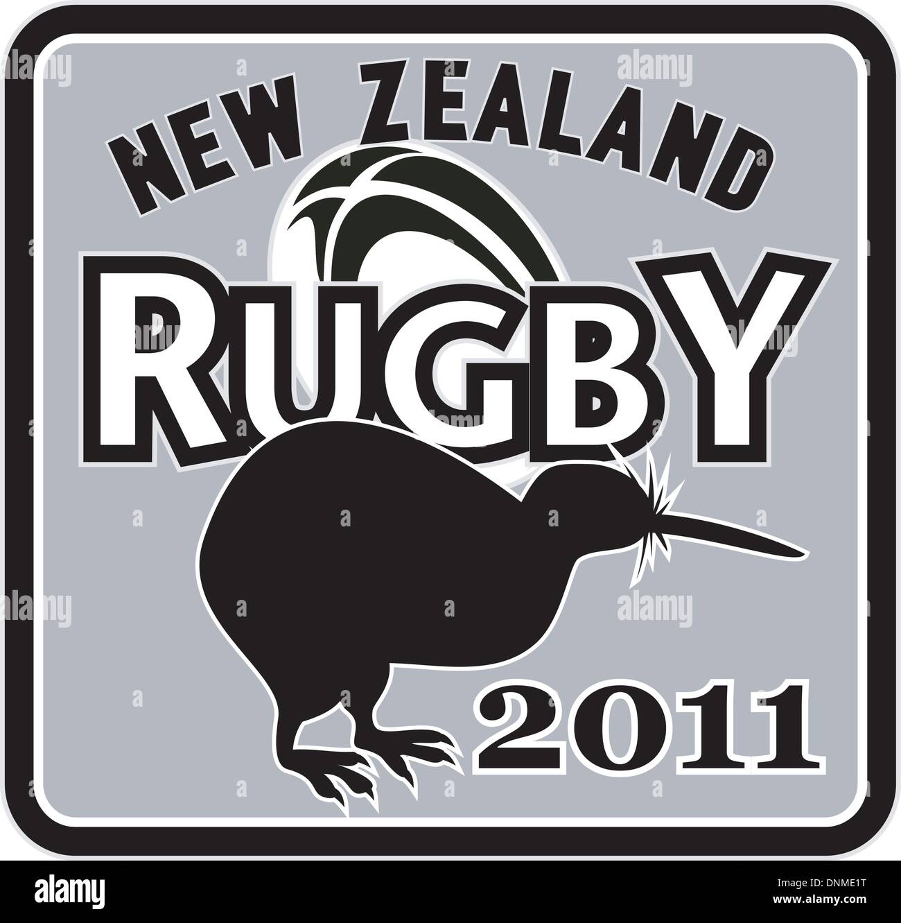 Illustration rugby ball words hi-res stock photography and images - Alamy