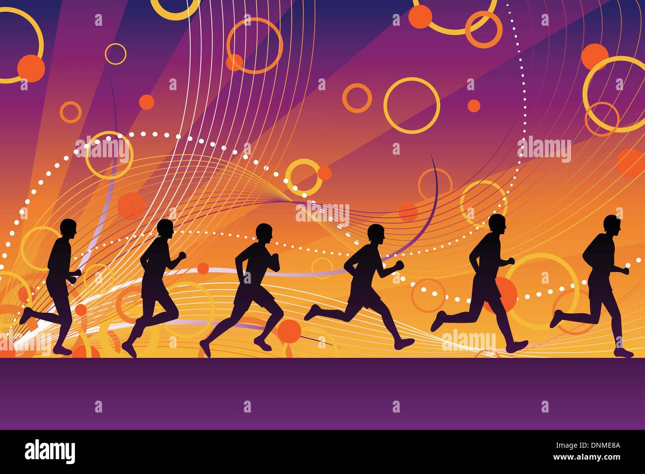 Fit men running race Stock Vector Images - Alamy