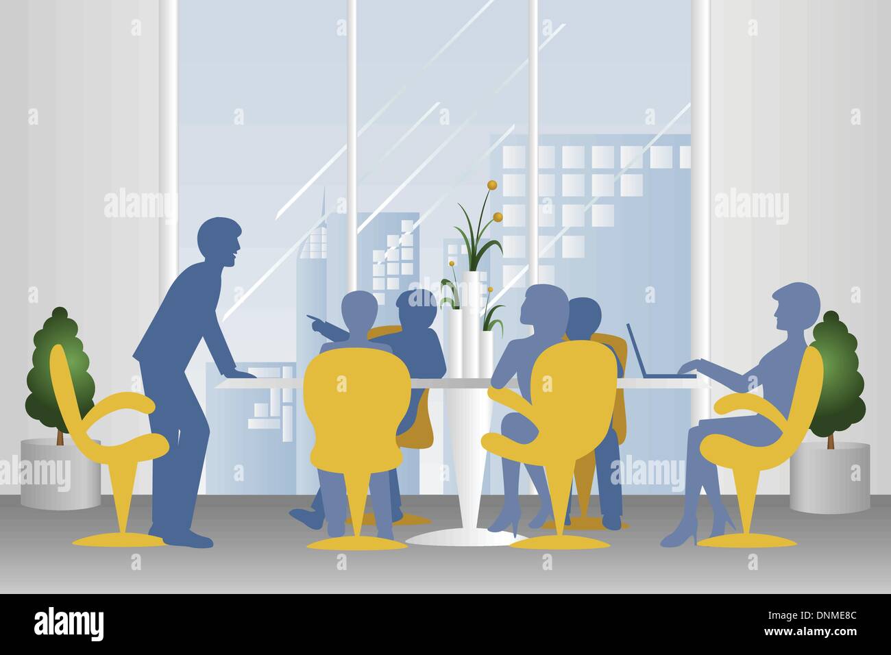 Talking women in business Stock Vector Images - Alamy