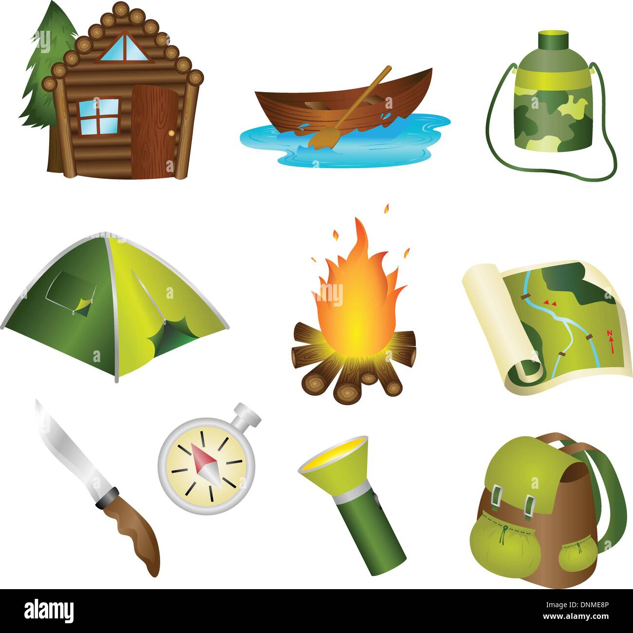 Adventure icons vector Stock Vector Images - Alamy