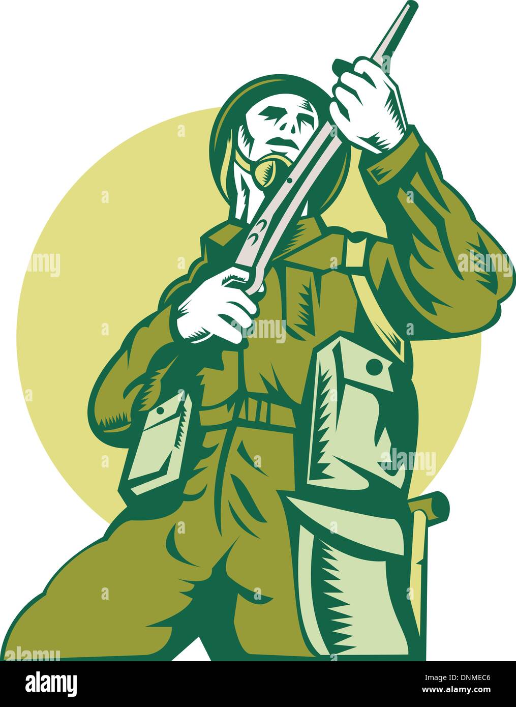 Soldier stance Stock Vector Images - Alamy