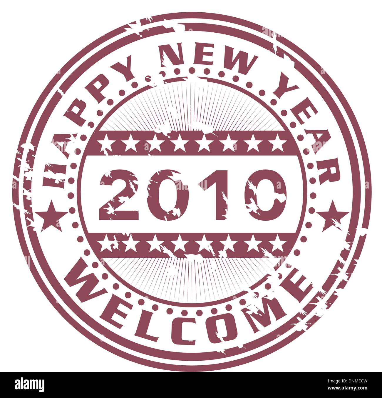 illustration of a seal with new year 2010 Stock Vector Image & Art - Alamy