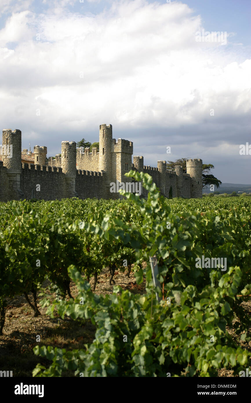 CHATEAU GREZAN VINEYARD BEZIERS LANGUEDOC FRANCE Stock Photo - Alamy