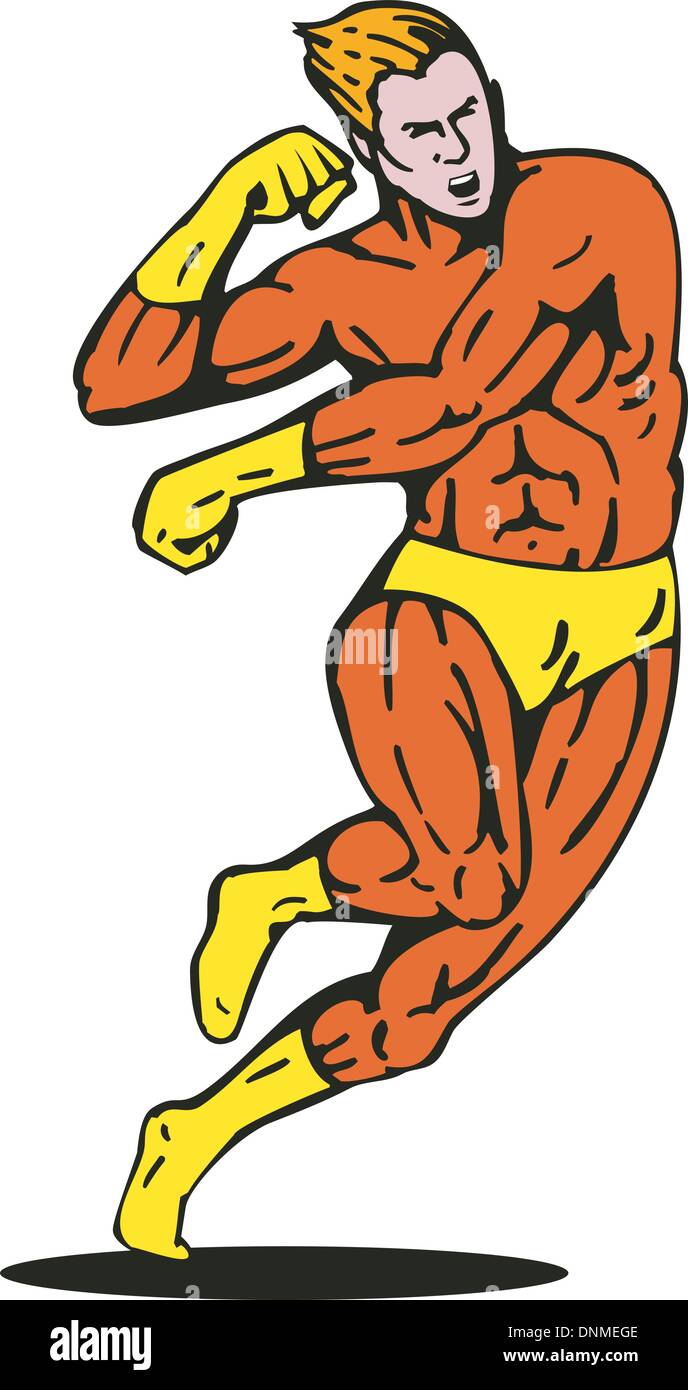 Cartoon Man Punching High Resolution Stock Photography and Images - Alamy