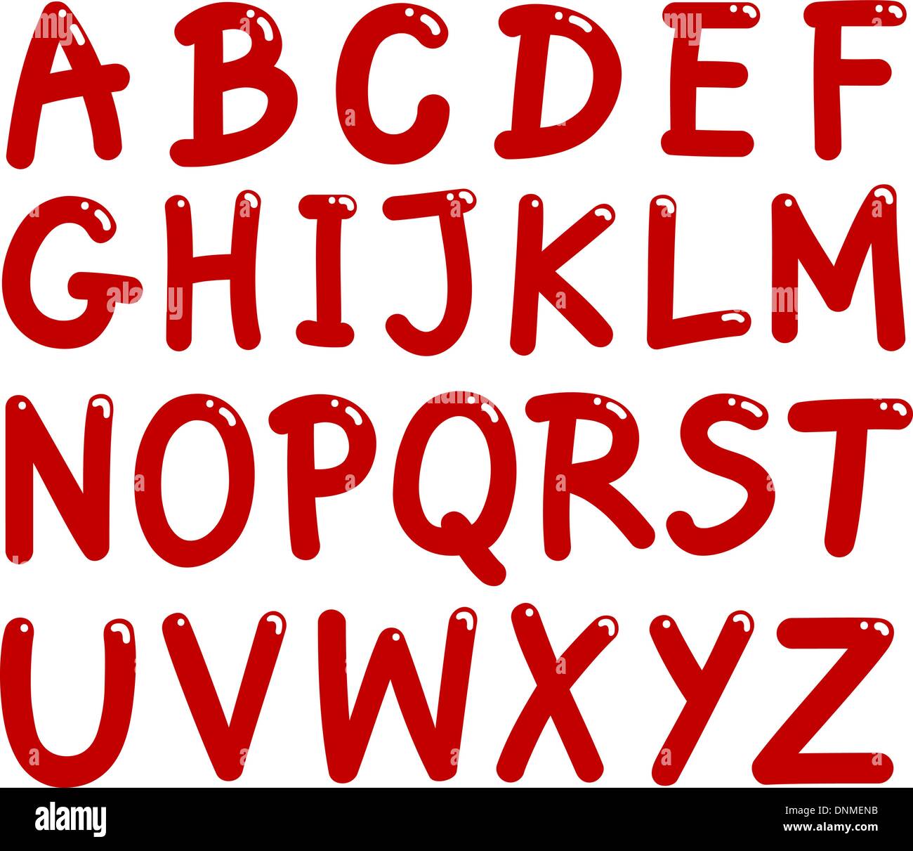 illustration of Capital Letters Alphabet for education Stock Vector ...