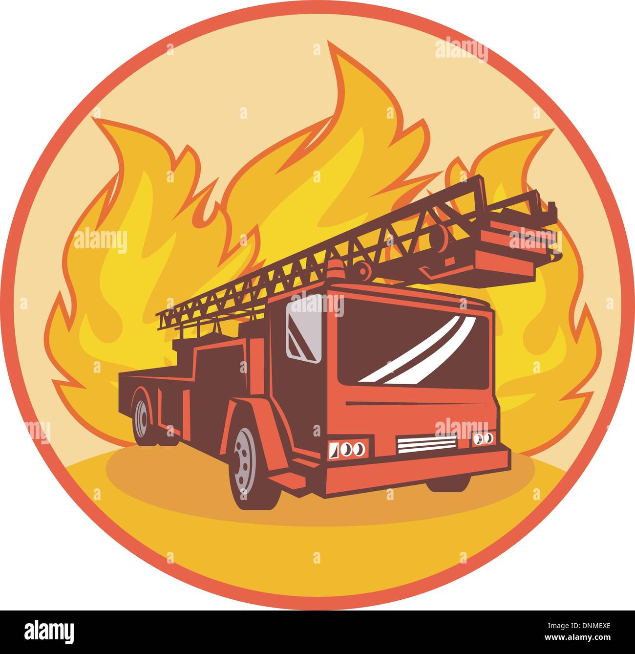 Truck inside Stock Vector Images - Alamy